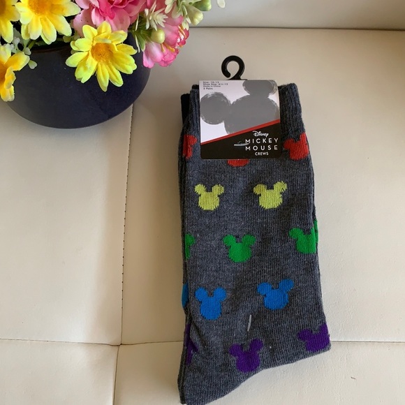Disney | Underwear & Socks | Disney Mickey Mouse Crew Socks 2 Pairs | Poshmark
